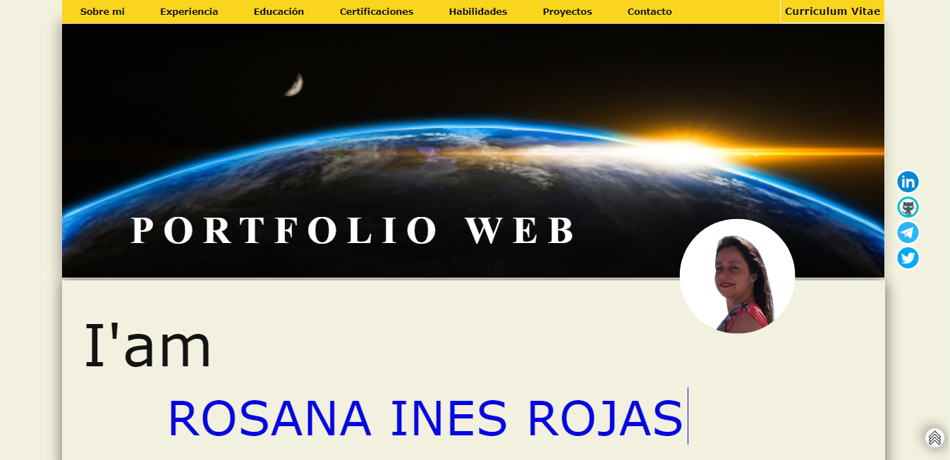 Portfolio Web Front End